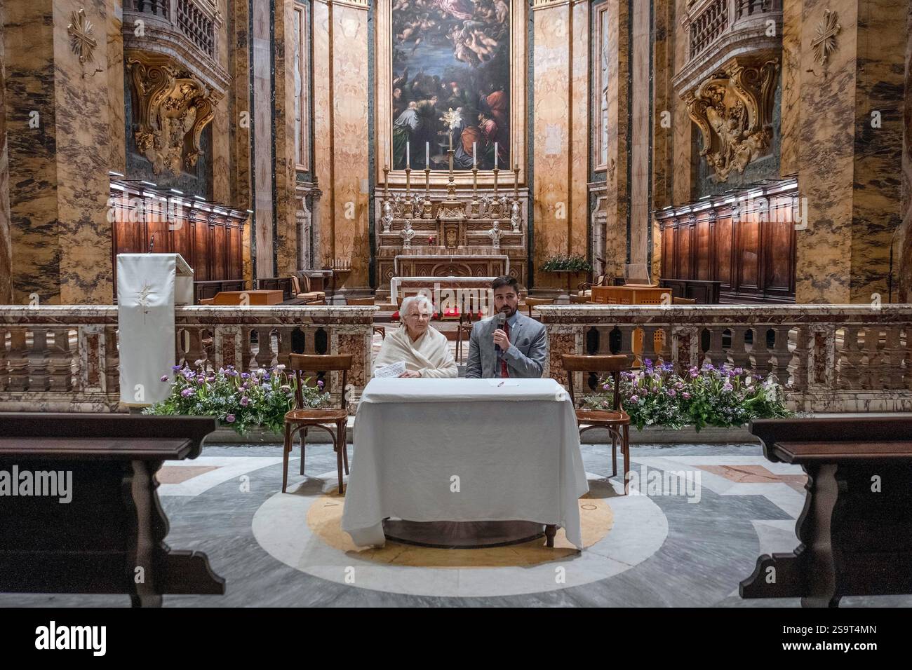 Rome, Italy. 25th Jan, 2025. **NO LIBRI** Italy, Rome, 2025/1/25 ...