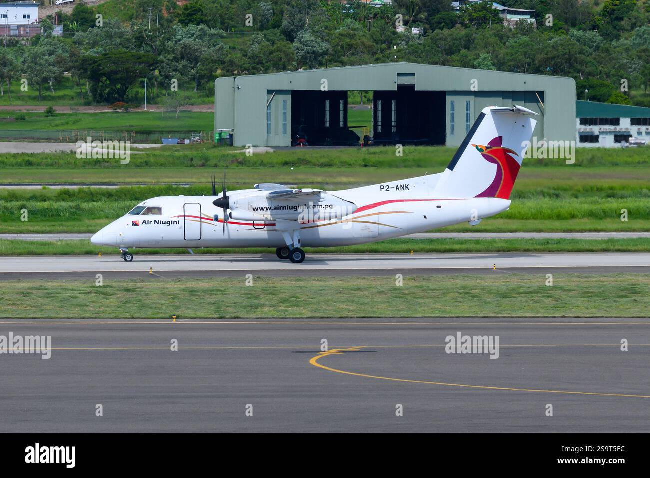Air Niugini Dash 8-200 aircraft. Airplane de Havilland Canada DHC-8-200 ...