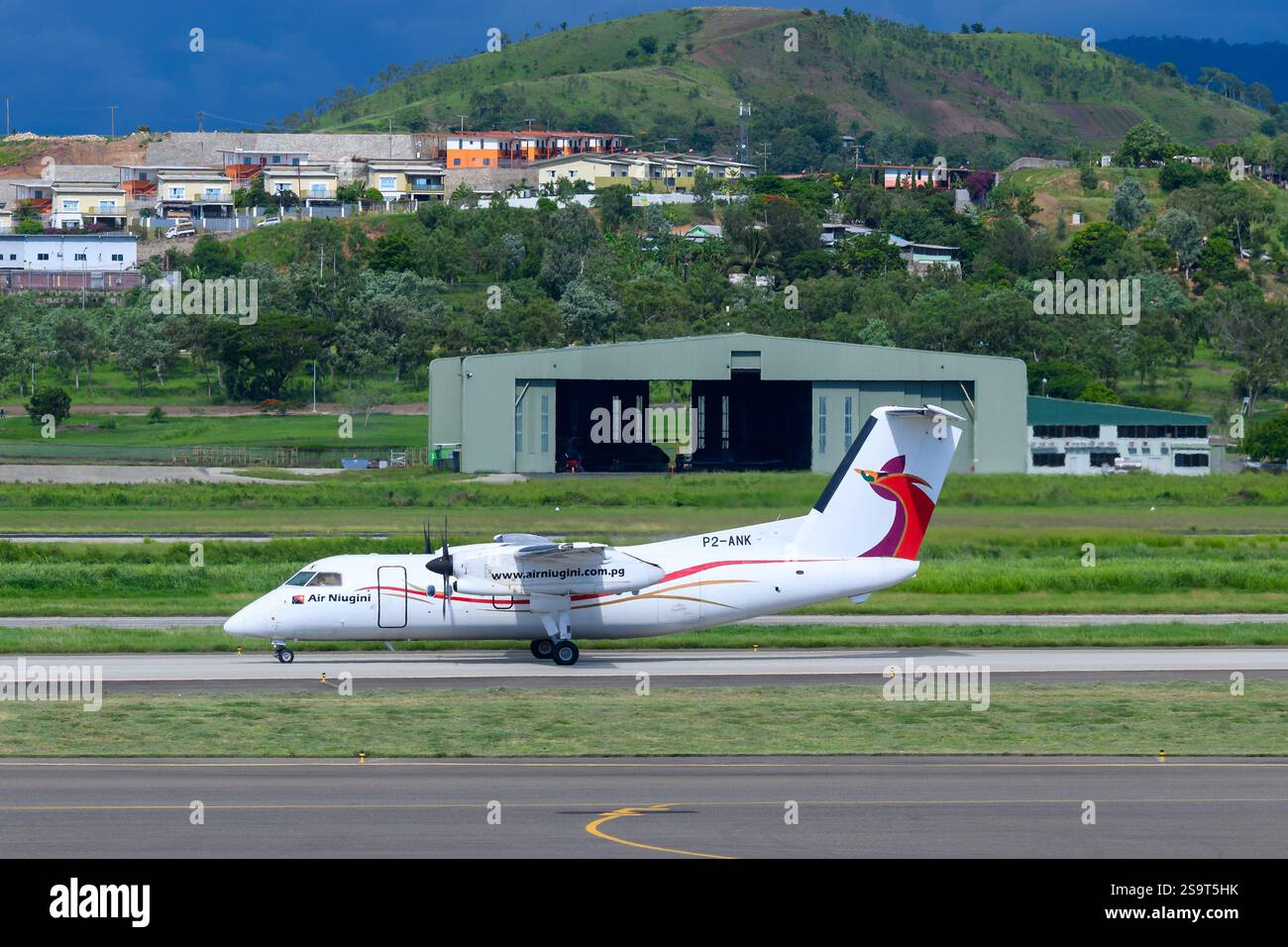 Air Niugini Dash 8-200 aircraft. Airplane de Havilland Canada DHC-8-200 ...