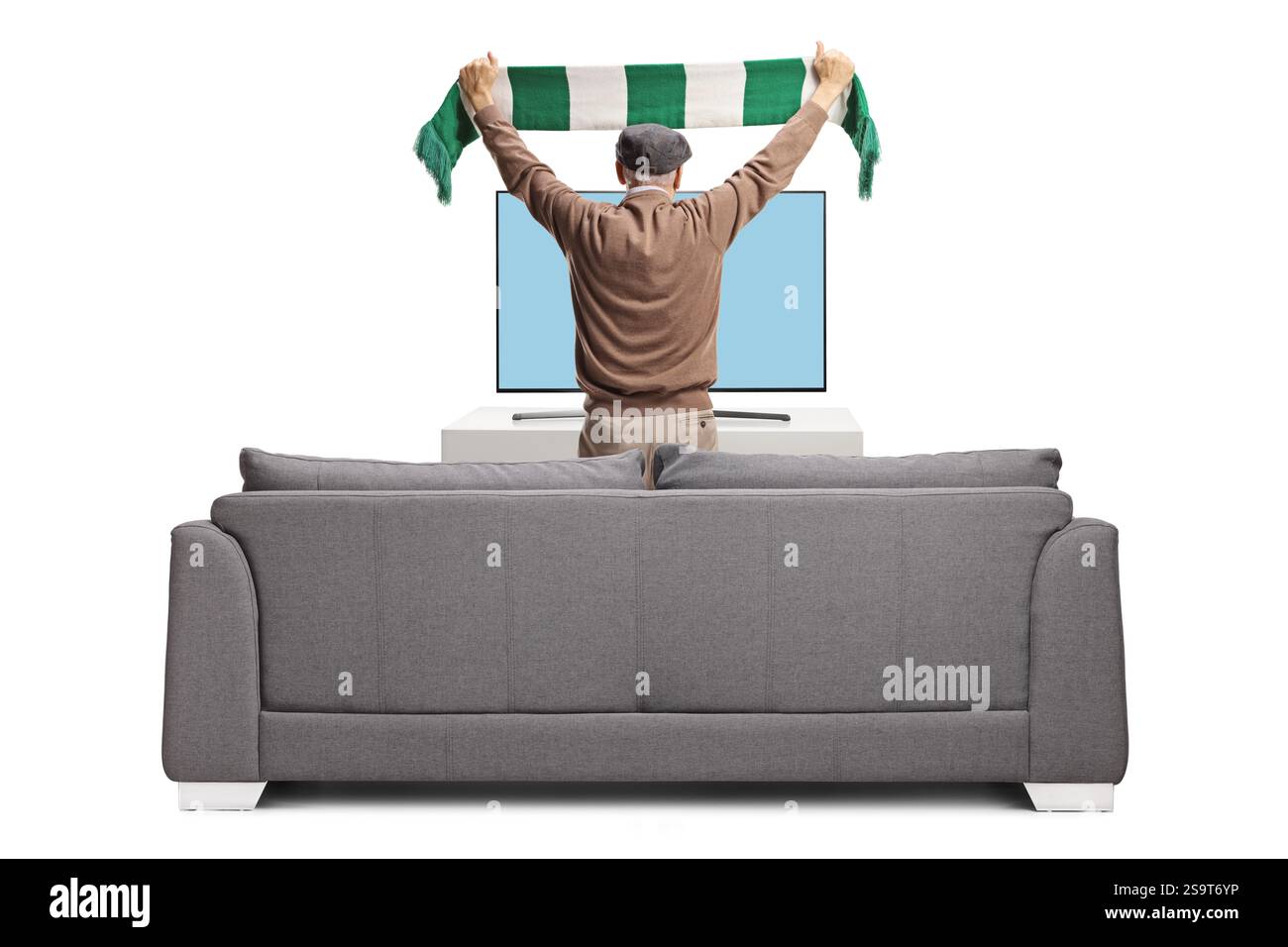 Man in front green screen Cut Out Stock Images & Pictures - Alamy