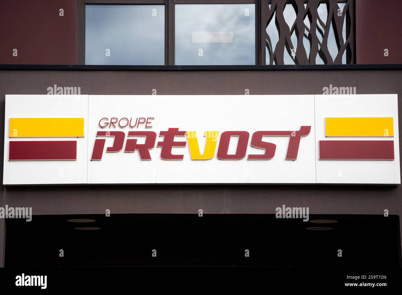 This photo is an illustration of the company logo of Groupe transport ...