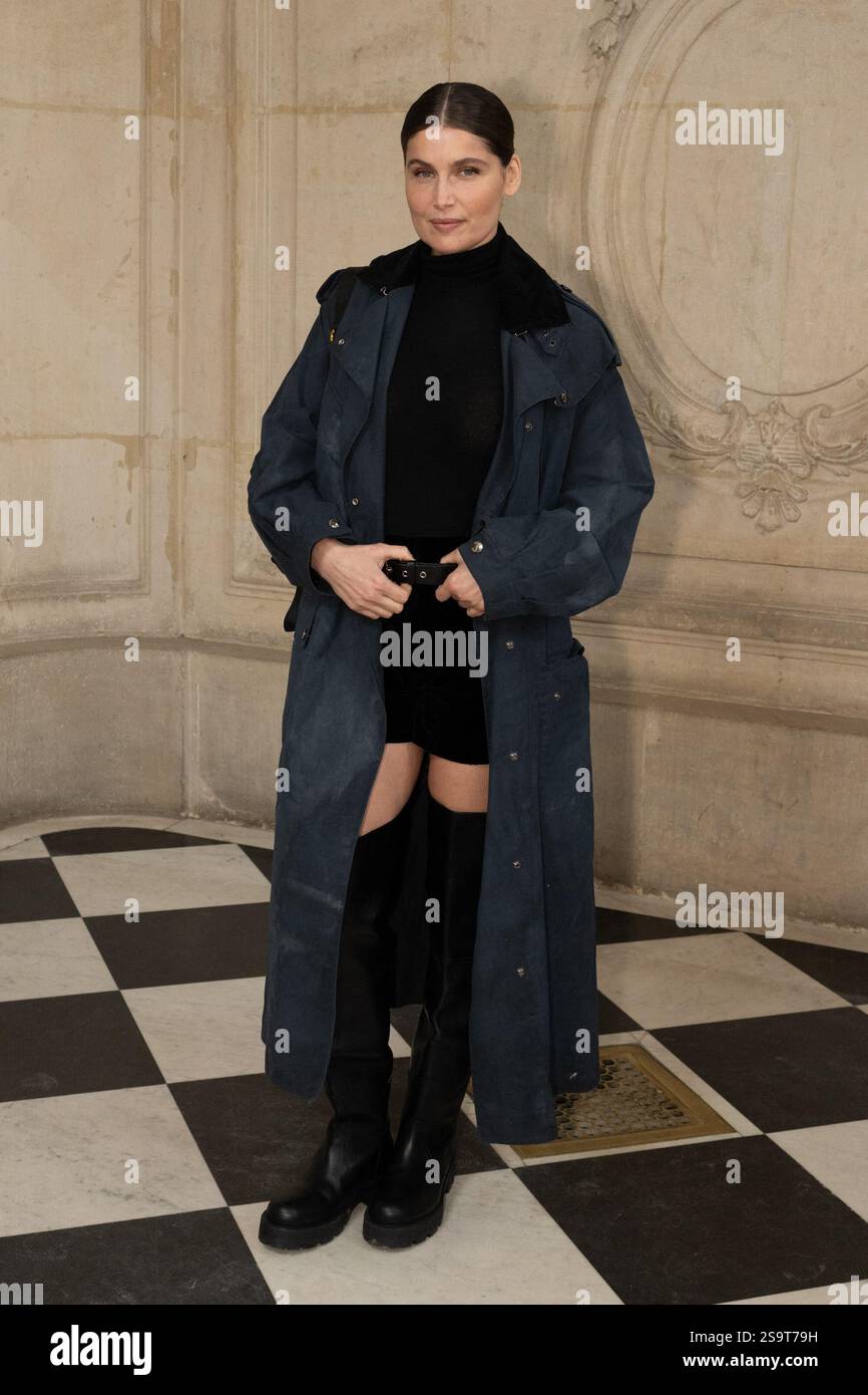 Paris, France. 27th Jan, 2025. Laetitia Casta attends the Christian ...