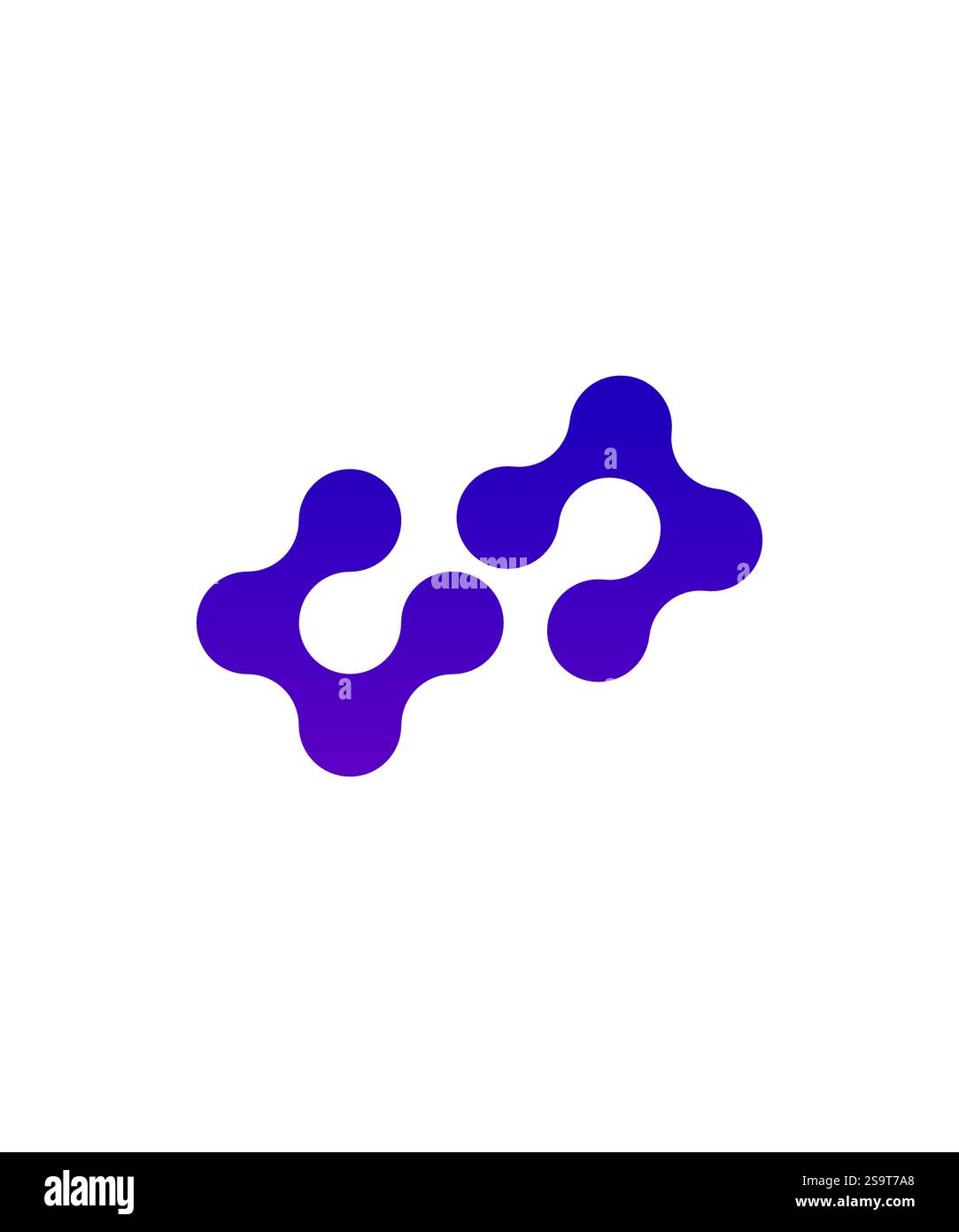 Gradient tech logo, technology logo design vector illustration Stock ...