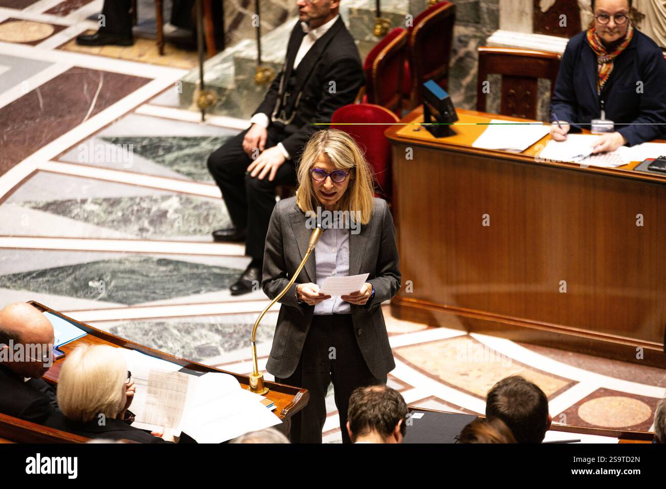 Paris, France. 22nd Jan, 2025. Marie Barsacq, Minister for Sport, Youth ...