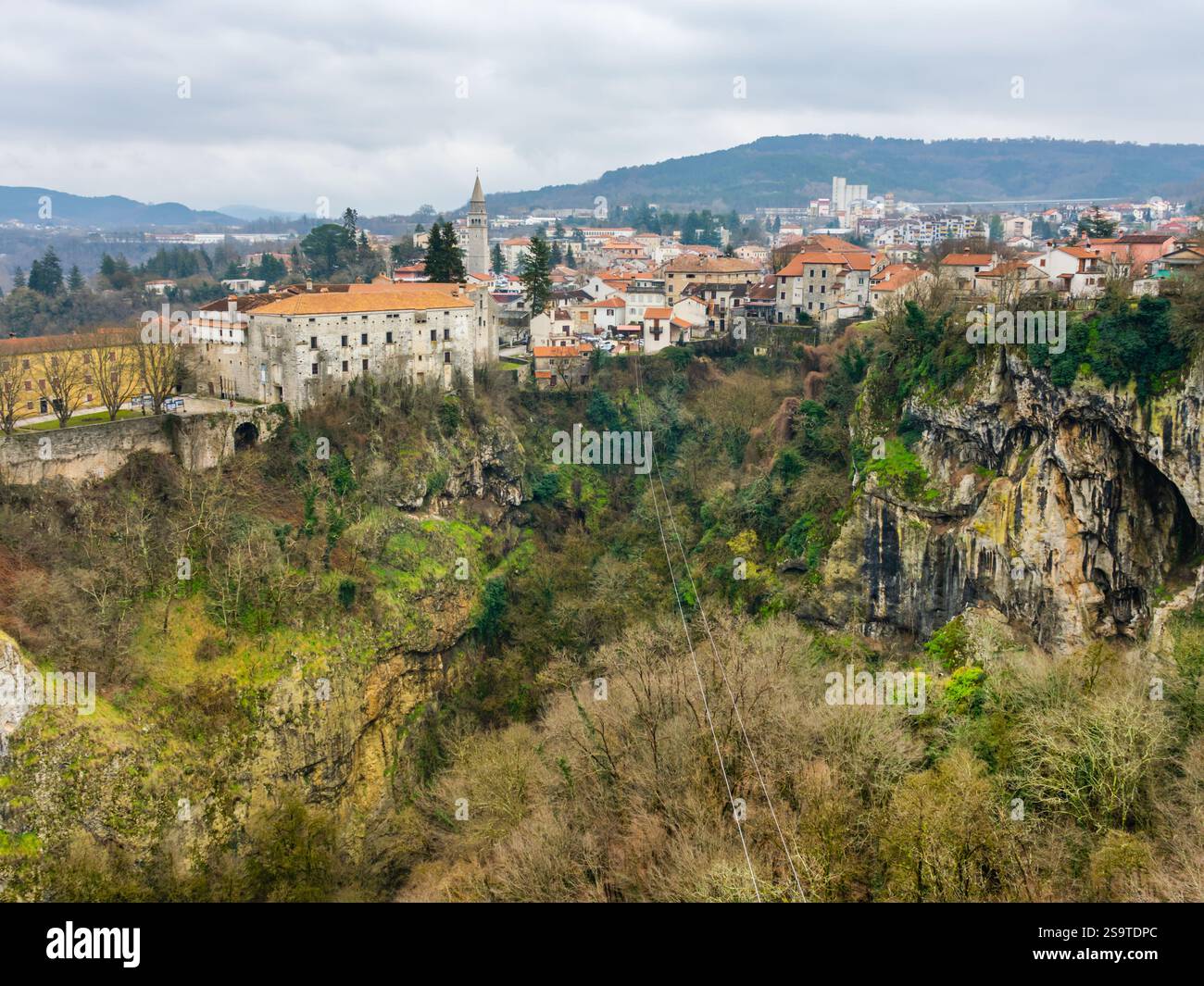 Town Pazin landscape in Istria Croatia Stock Photo - Alamy