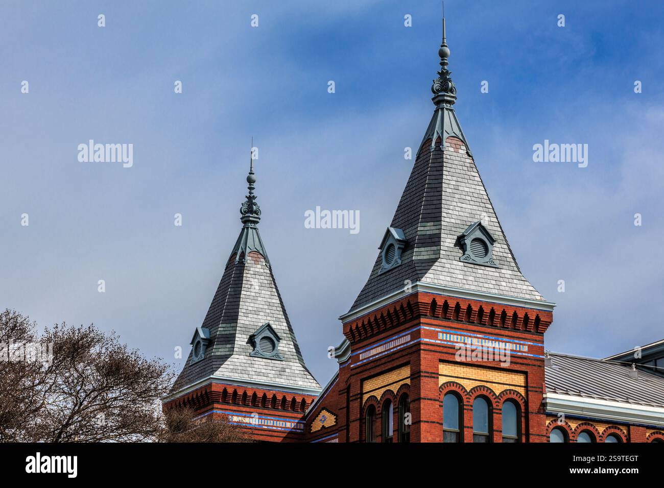 The Smithsonian Arts + Industries Building in downtown DC Stock Photo ...
