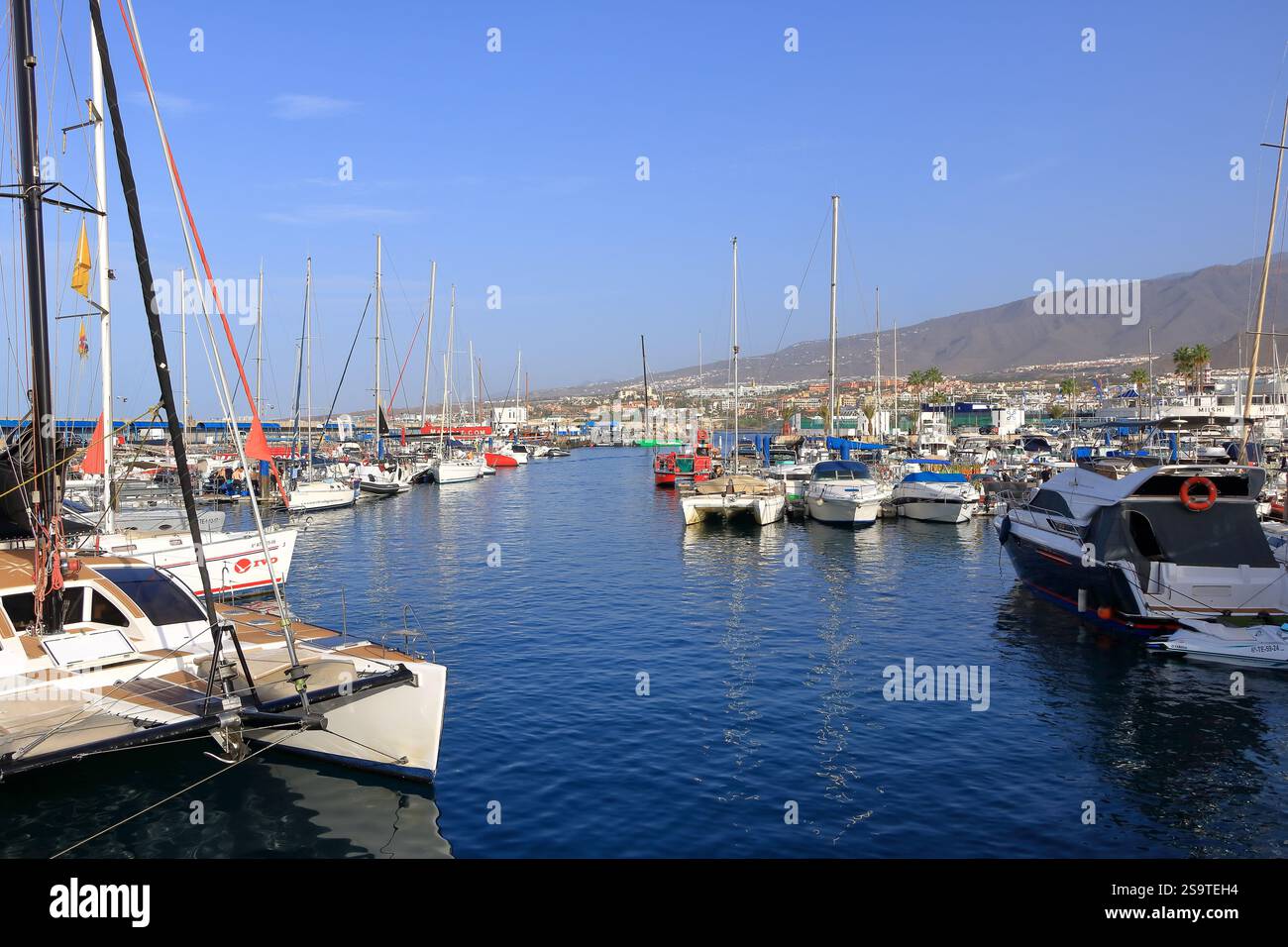 Costa Adeje, Tenerife, Canary Islands in Spain - December 02 2024: View ...
