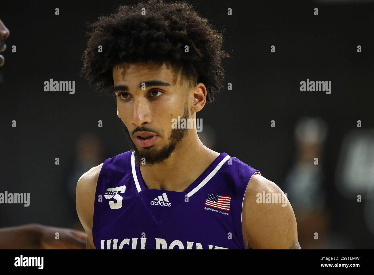 SPARTANBURG, SC - JANUARY 22: High Point Panthers guard Kezza Giffa (1 ...