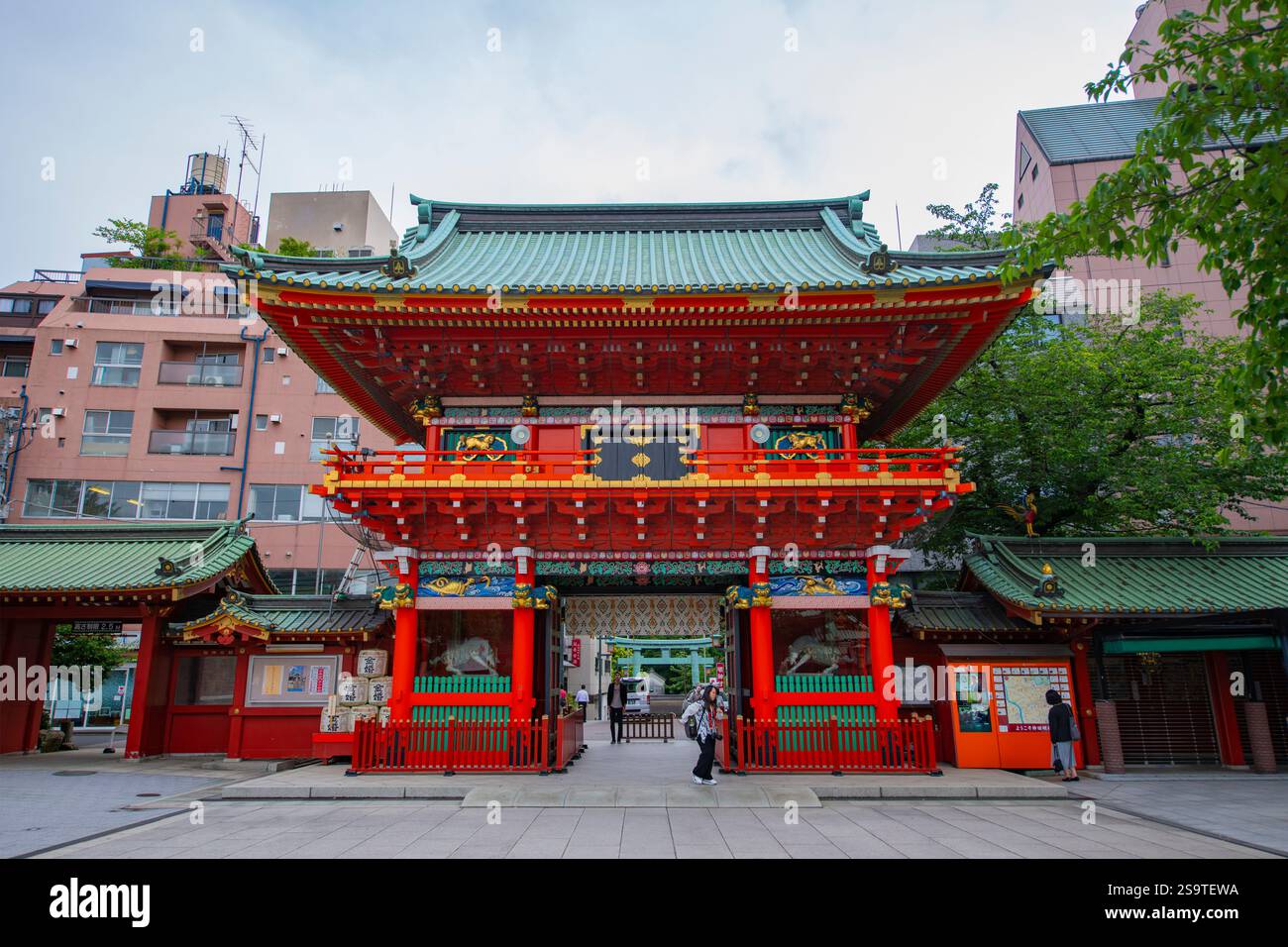 Zuishin Mon of Kanda Shrine. Kanda Myoujin Shrine is a Shinto shrine ...