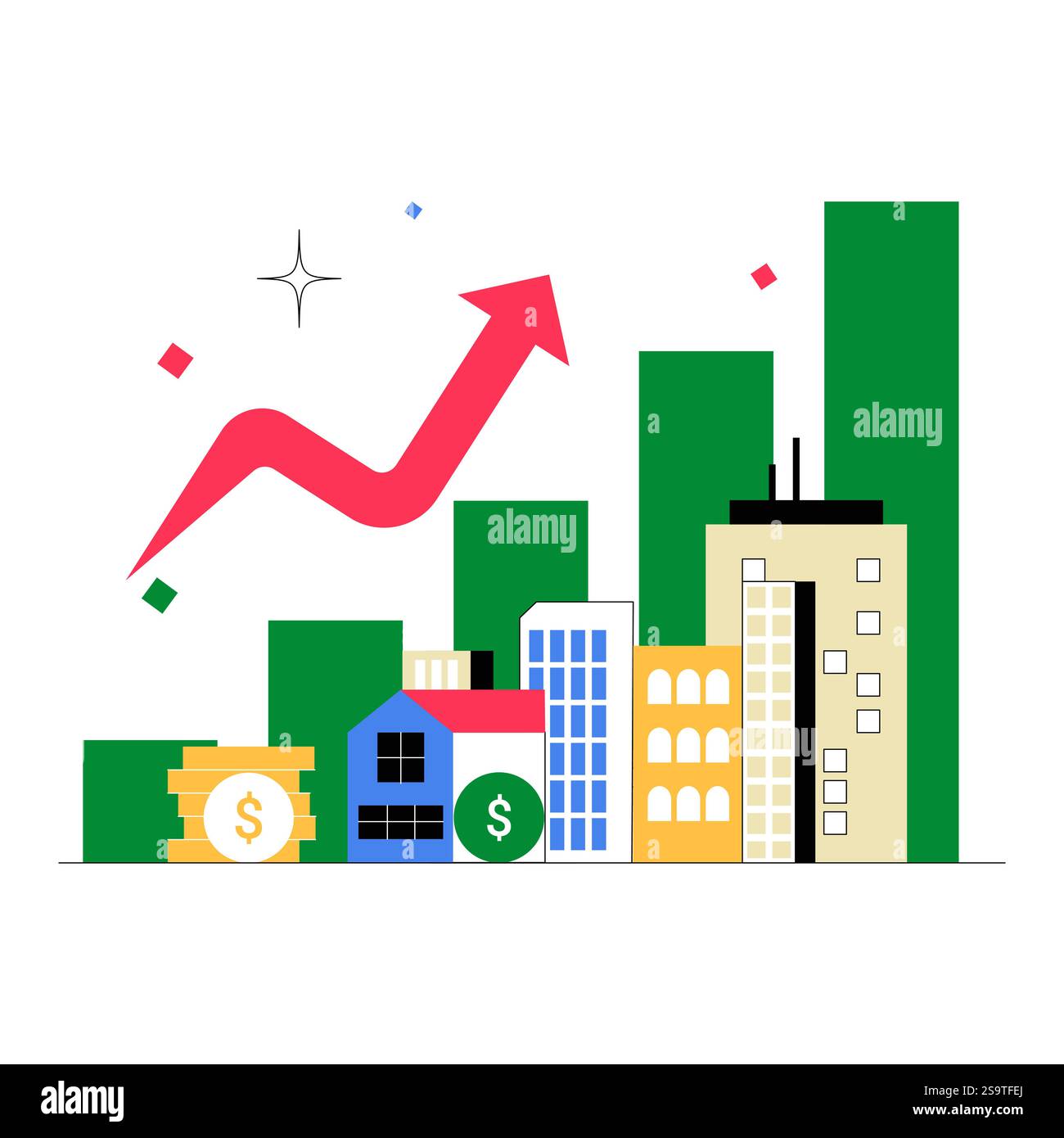 Cityscape dynamics Stock Vector Images - Alamy