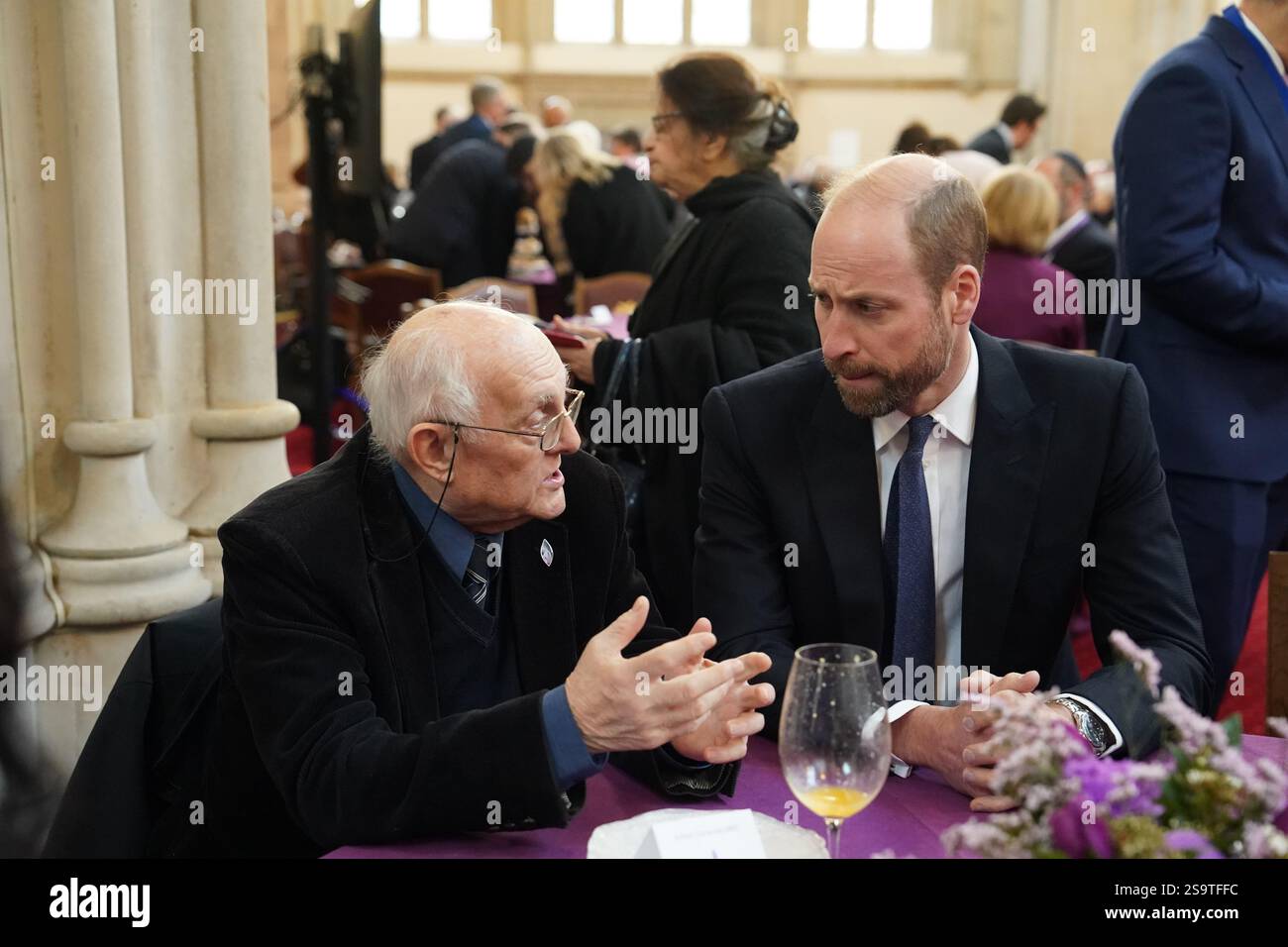 The Prince of Wales meets Alfred Garwood during a ceremony at London's ...