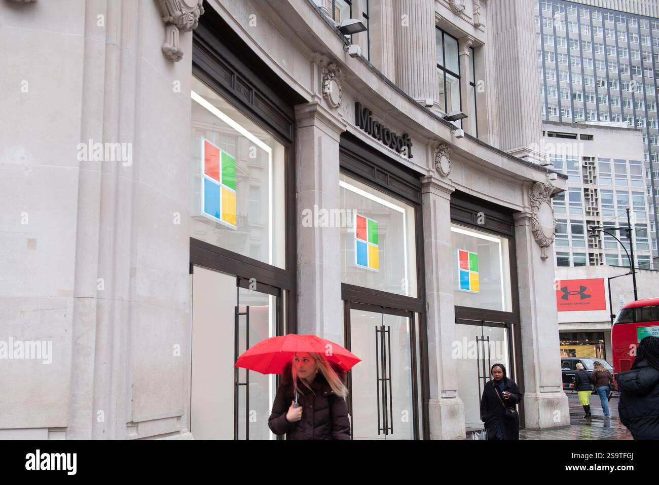 London, UK. 27 Jan 2025. A general view of Microsoft's Flagship UK ...