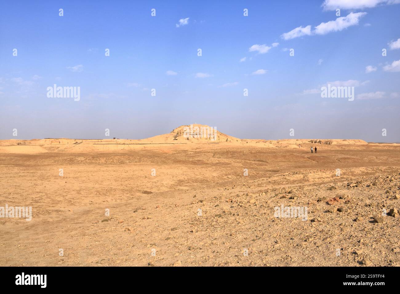 Uruk in Iraq - November 12 2024: tourists visit the excavation site in ...