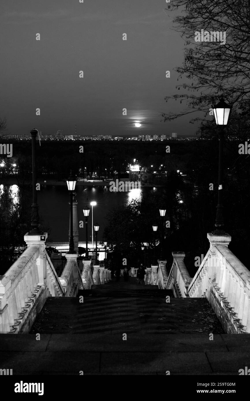 Full moon snow will Black and White Stock Photos & Images - Alamy