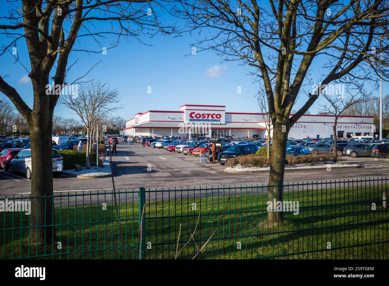 Trafford Park, Manchester, UK, 01-25-2025: Costco wholesale store ...