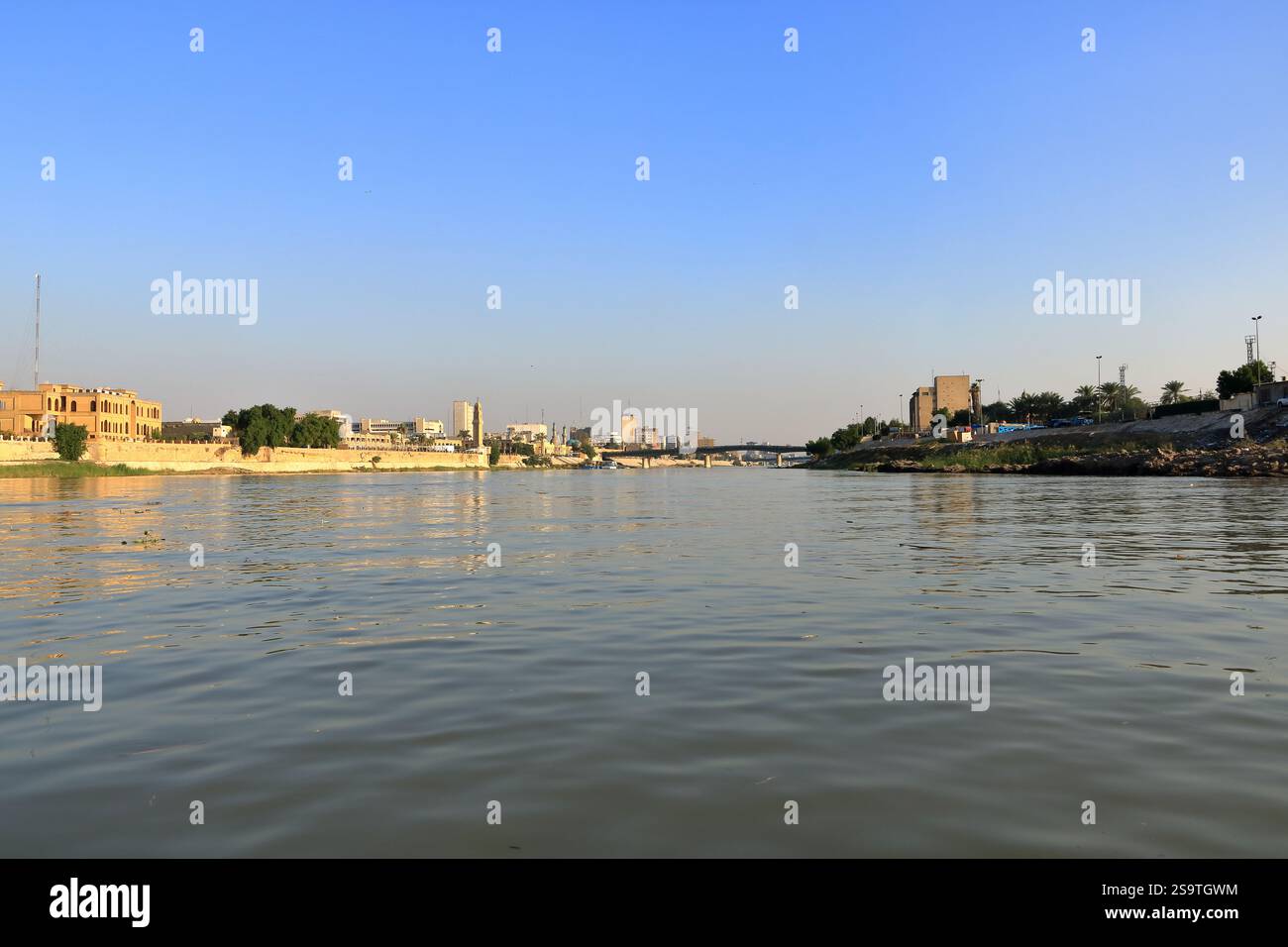 Baghdad, Bagdad in Iraq - November 15 2024: Outdoor view of Tigris ...
