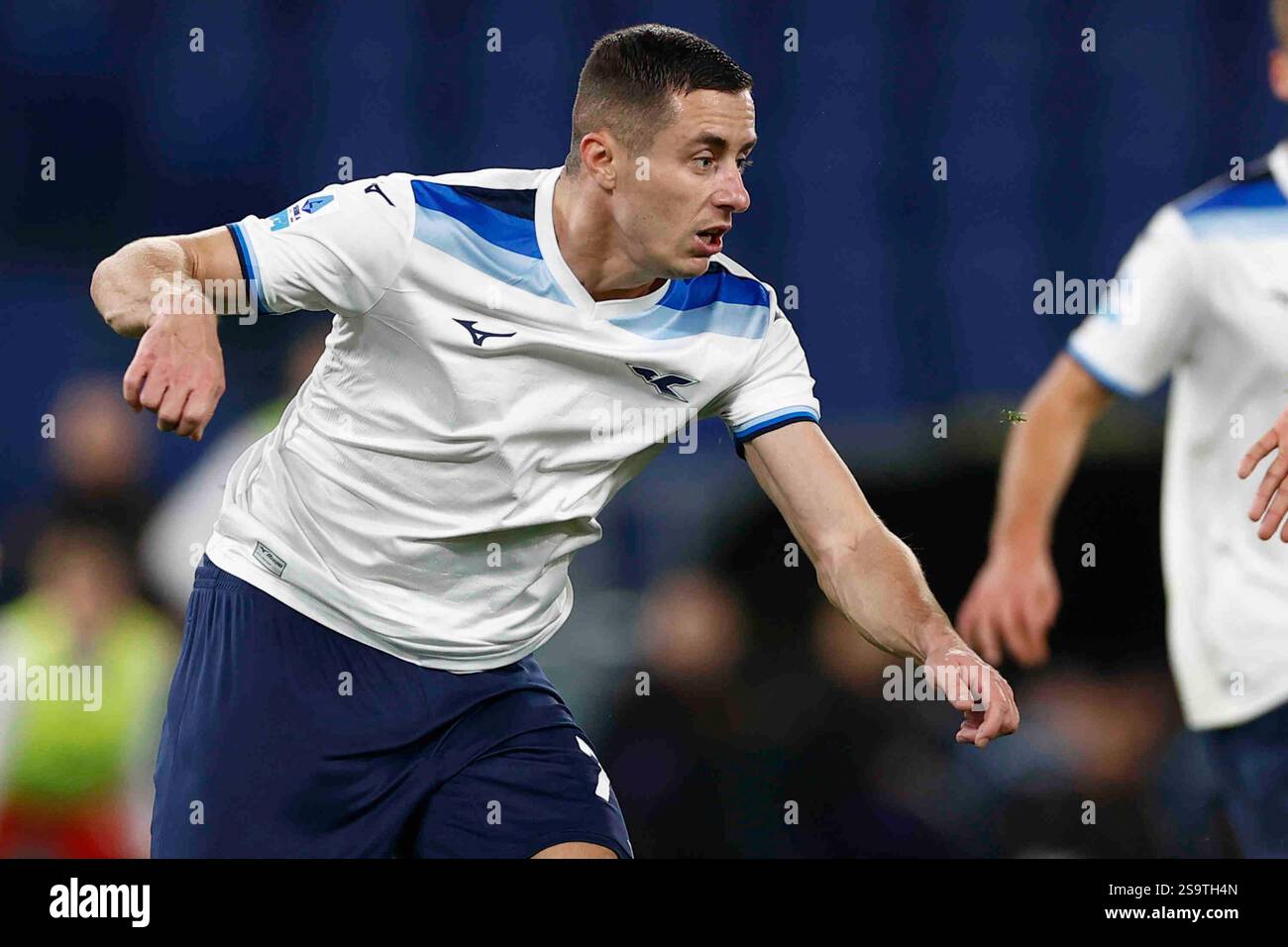 Rome, Lazio, Italy. 26th Jan, 2025. Lazio's Adam Marusic looks on ...