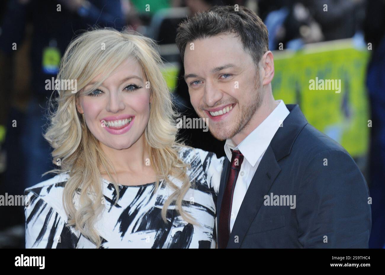 Joy McAvoy, James McAvoy, London Premiere of Filth, Odeon West End ...