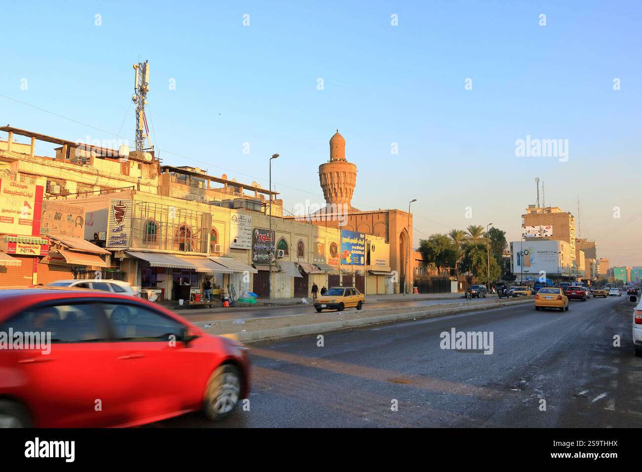 Baghdad, Bagdad in Iraq - November 15 2024: every day life with cars on ...