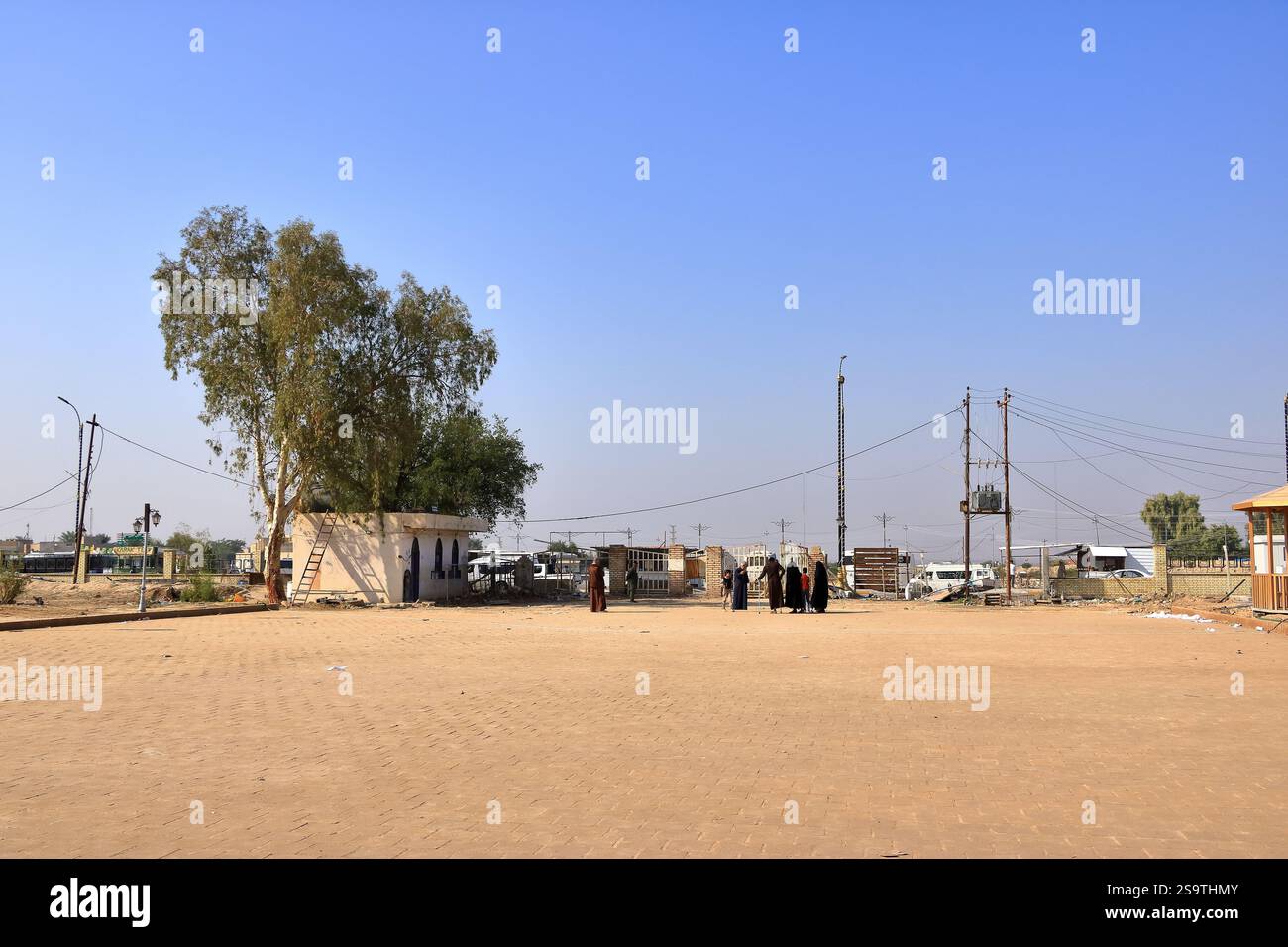 Samarra in Iraq - November 16 2024: people visit the spiral minaret of ...