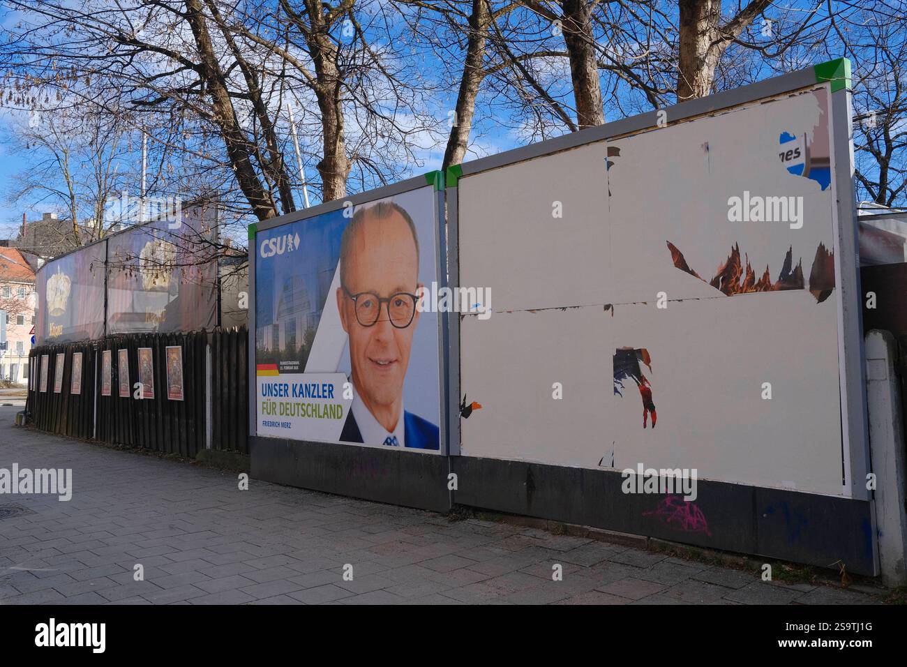 Wahlplakat Friedrich Merz für die CSU Großflächenwahlplakat von ...