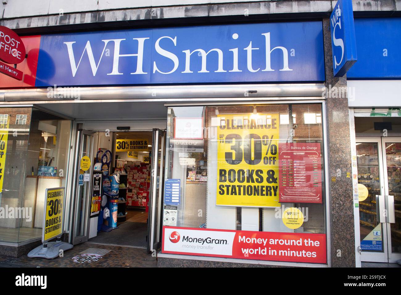 London, UK. 27 Jan 2025. A general view of a branch of retailer WH ...