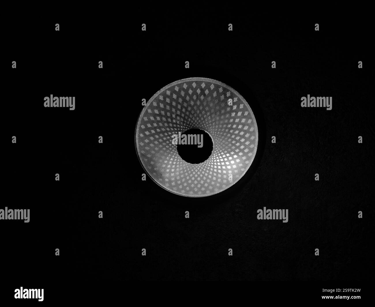 Abstract Vision: Eye-Shaped Light in the Dark Stock Photo - Alamy