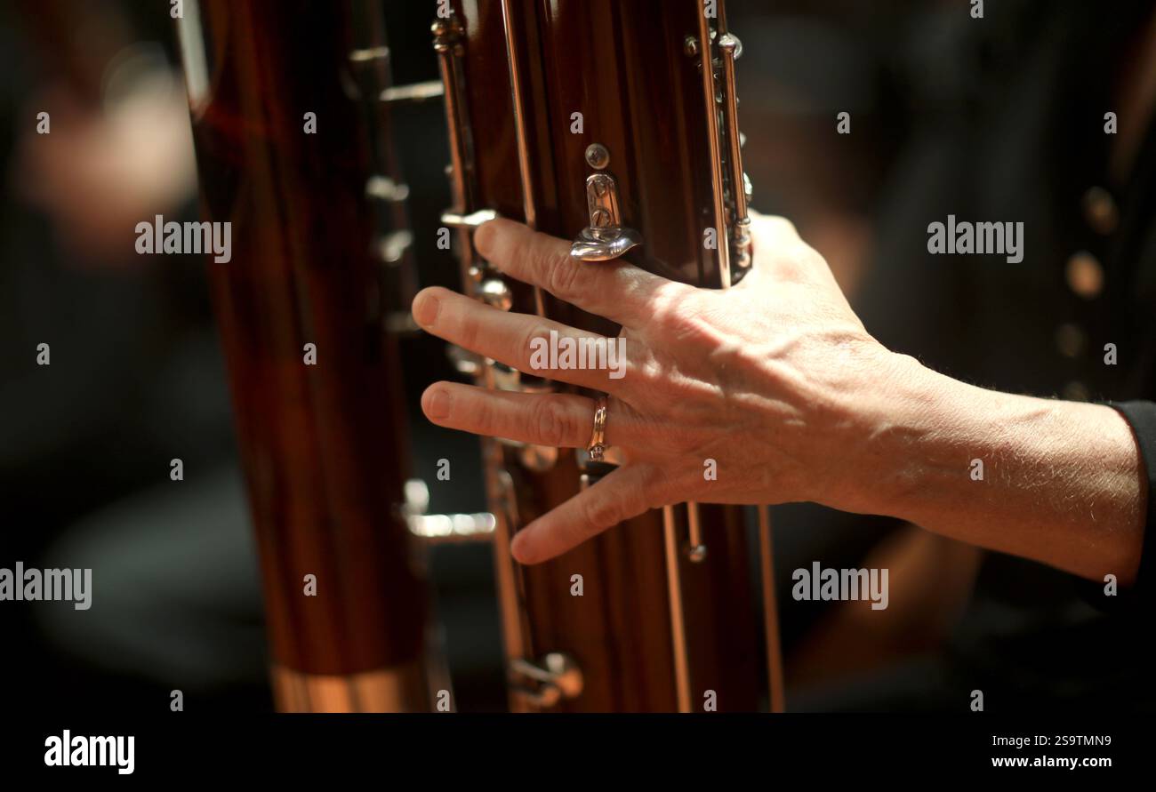 Playing a bassoon hi-res stock photography and images - Alamy