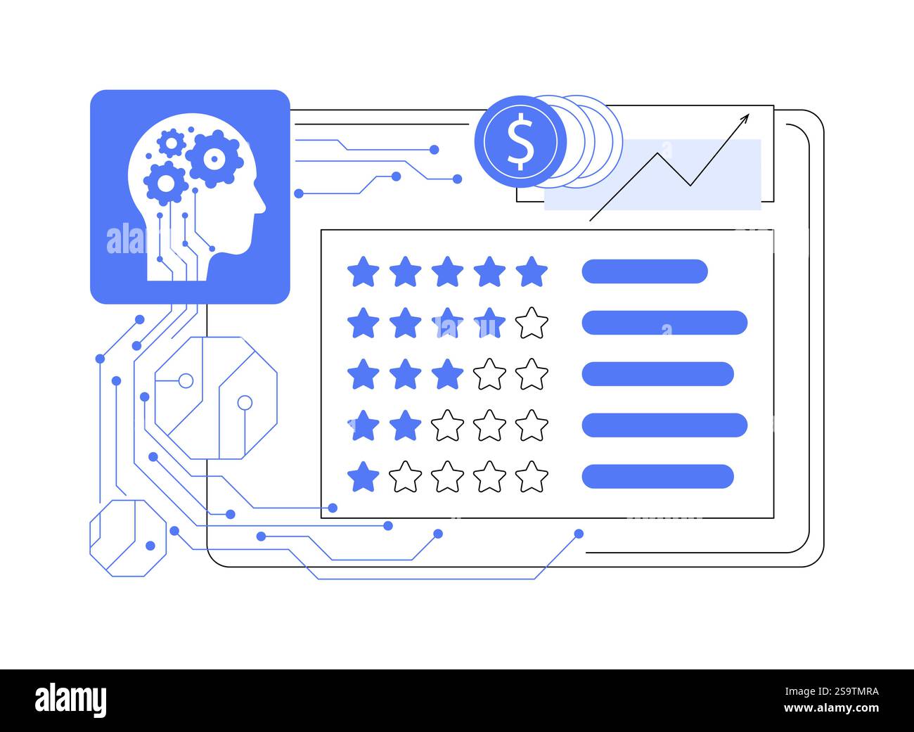 AI-Powered Customer Experience Management abstract concept vector ...