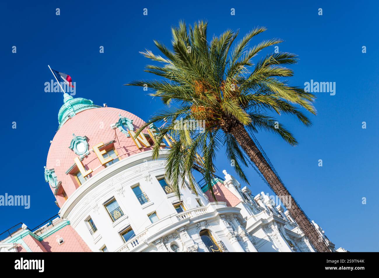 Iconic landmarks of Nice, France, Cote d'Azur, French Riviera Stock ...