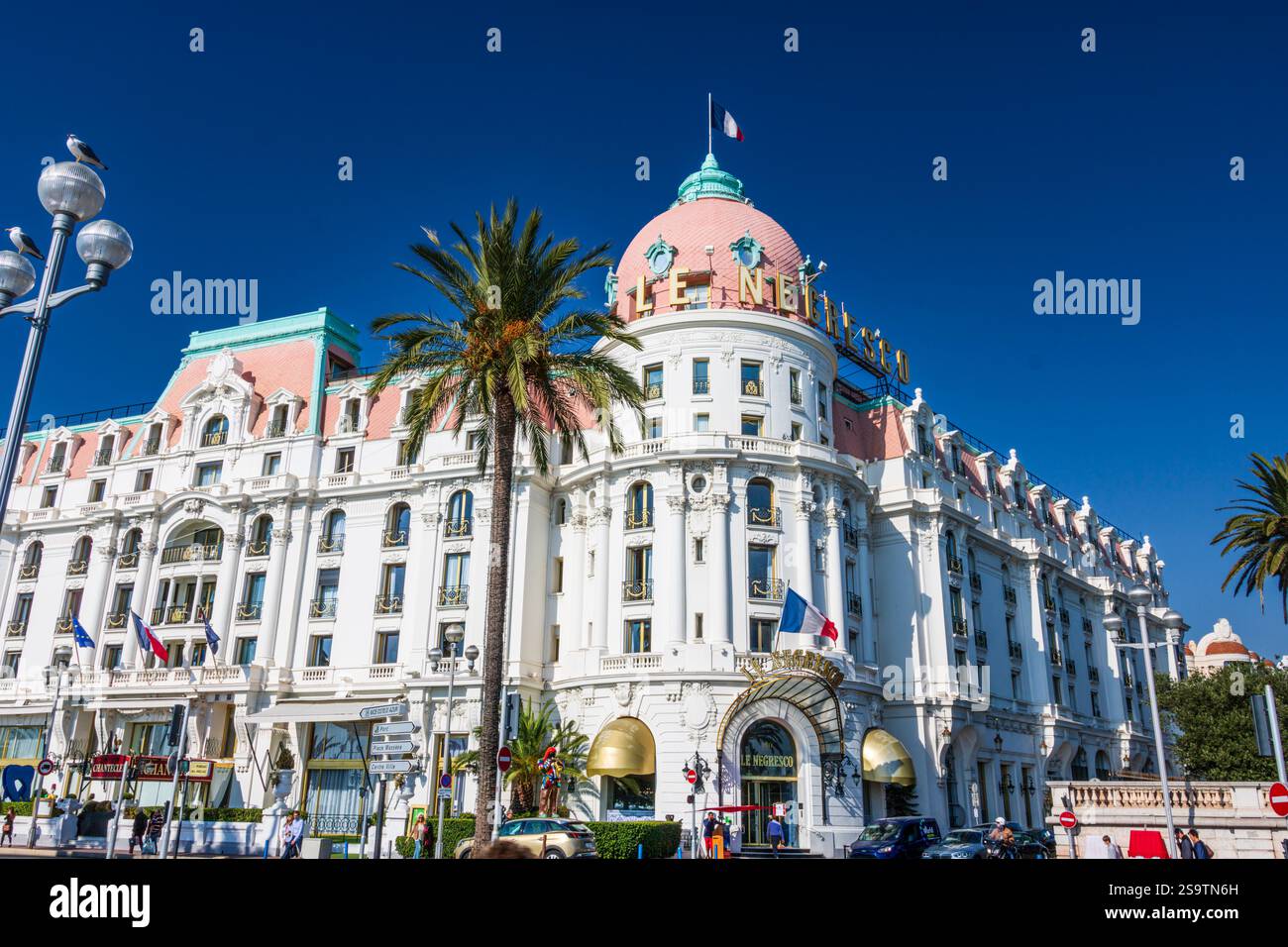 Iconic landmarks of Nice, France, Cote d'Azur, French Riviera Stock ...