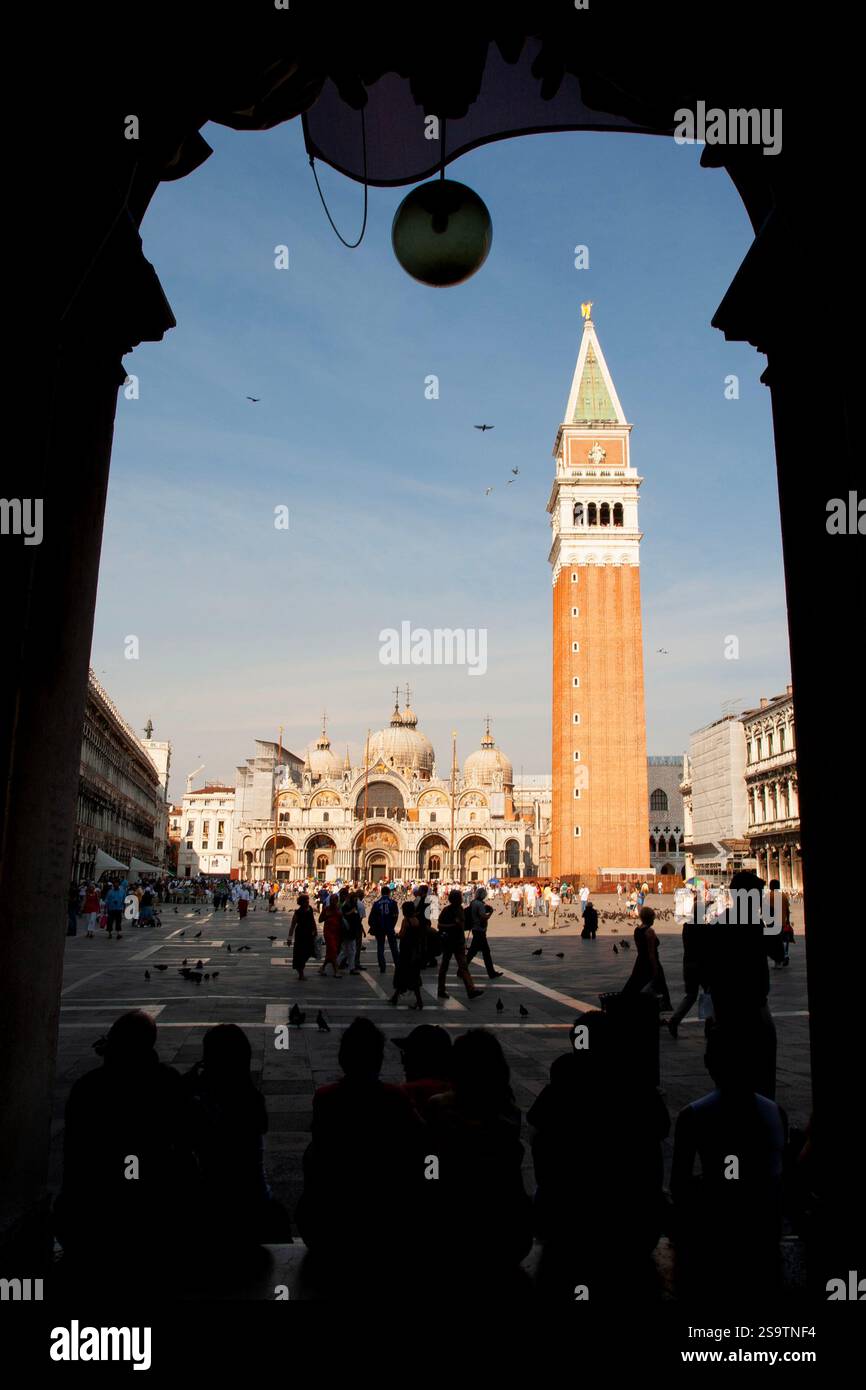 The Bell Tower of St. Mark's Basilica, Venice, Italy Stock Photo - Alamy