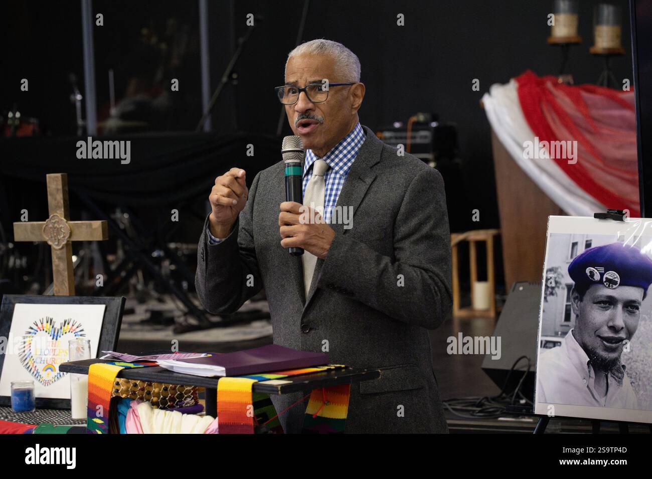 New York, USA. 26th Jan, 2025. Felipe Luciano, noted activist ...