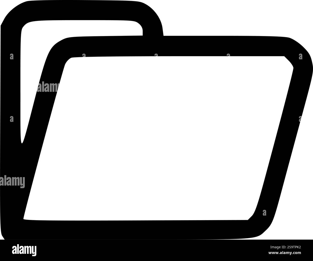 Folder Outline, Icon, Vector, Silhouette, and Simple Folder for organization and file management ...