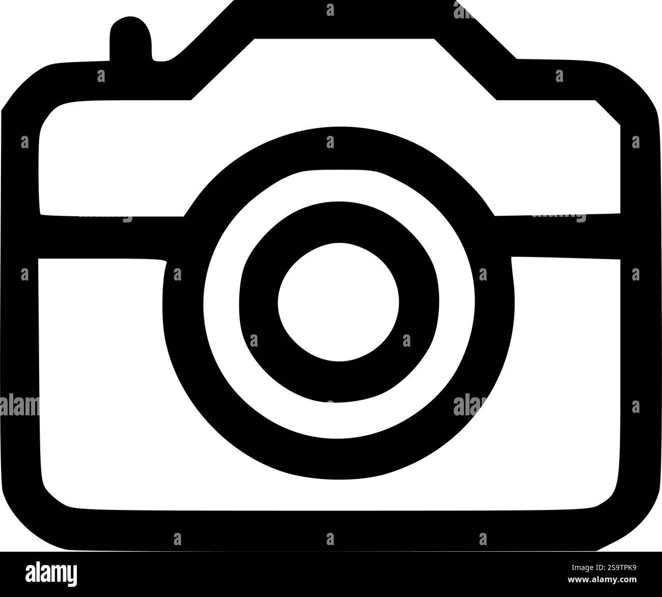 Camera Outline, Icon, Vector, Silhouette, and Simple Camera for versatile design projects Stock ...