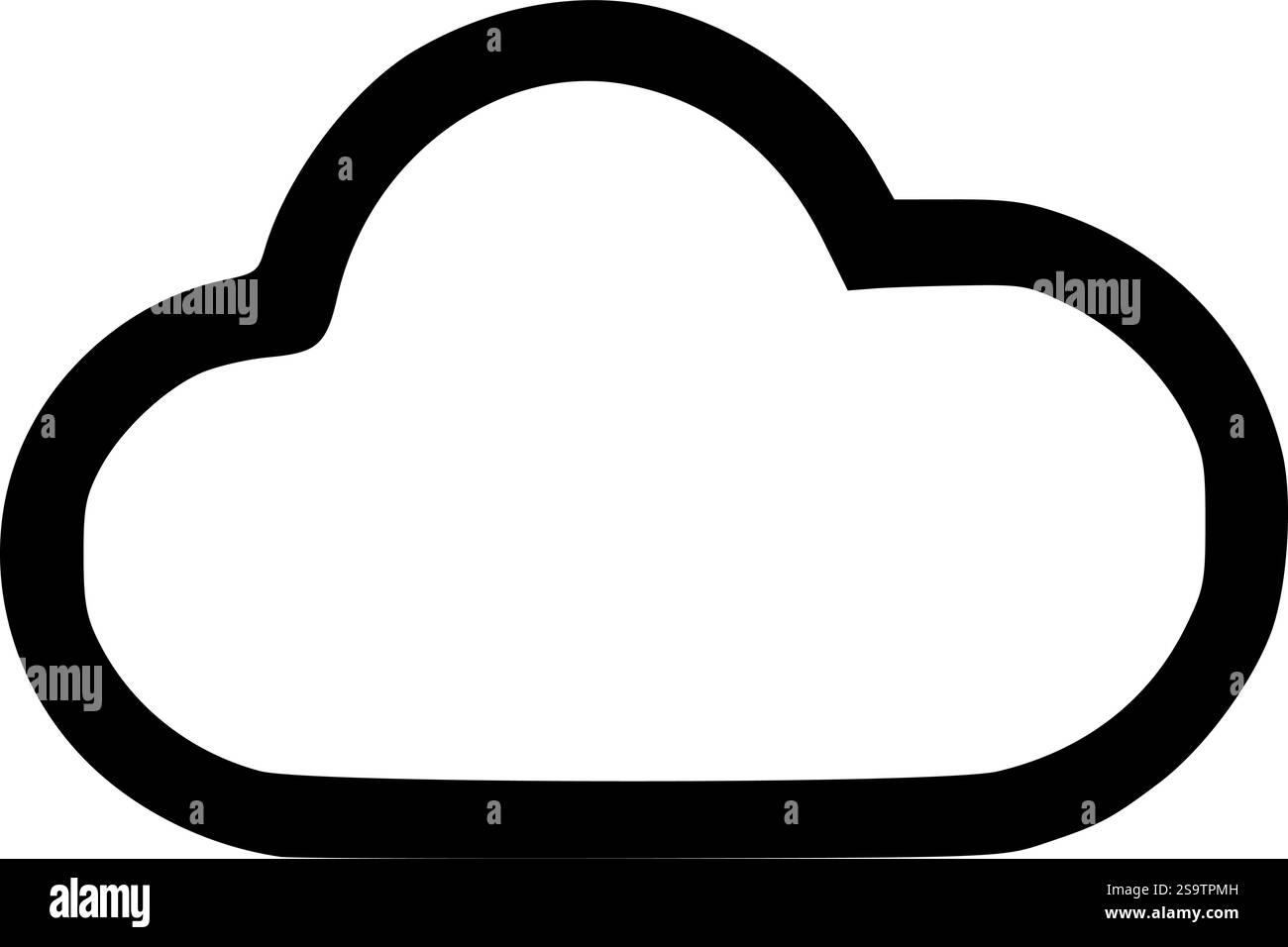Cloud Outline, Icon, Vector, Silhouette, and Simple Cloud for versatile ...