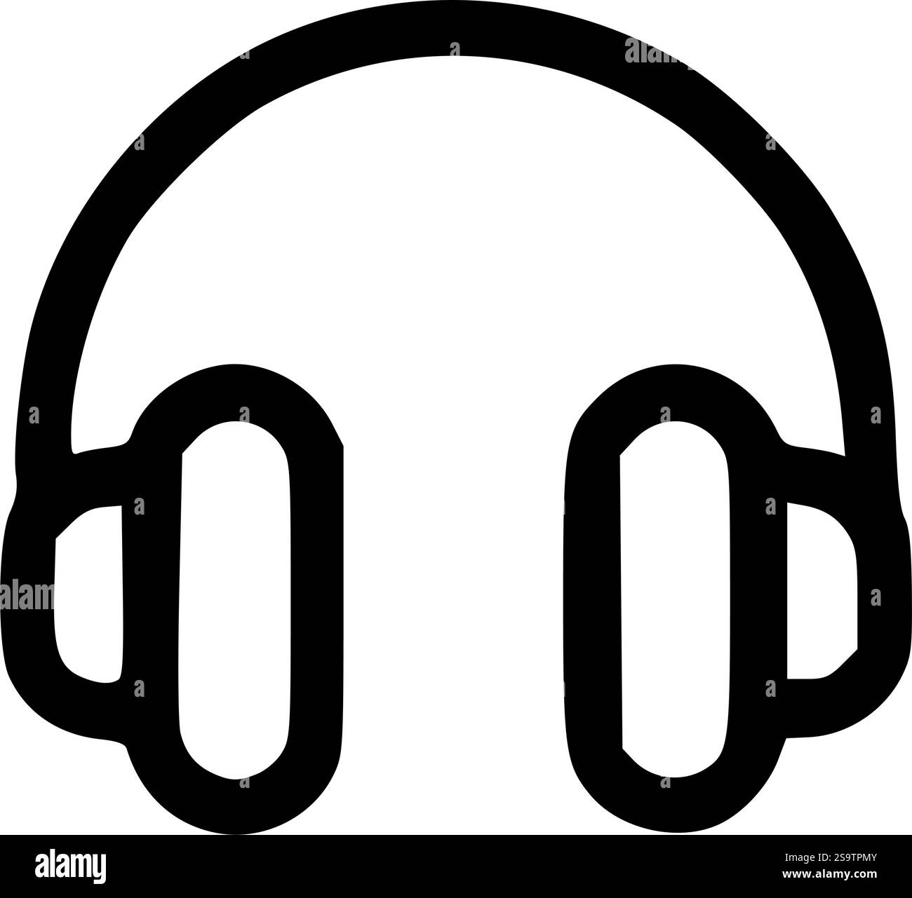 Headphones Outline, Icon, Vector, Silhouette, and Simple Headphones for versatile design ...