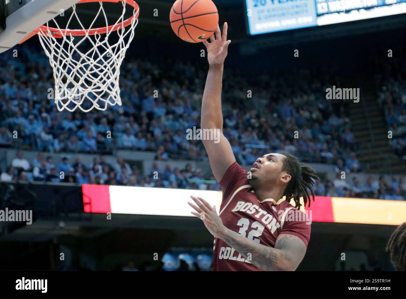 Boston College forward Chad Venning (32) shoots against North Carolina ...