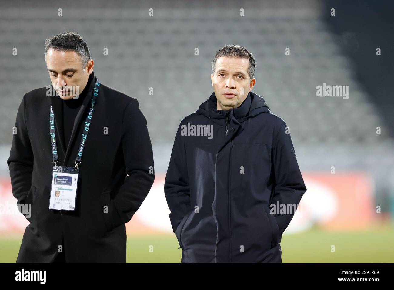 Selcuk DEMIR (President Dunkerque USLD) - Luis CASTRO (Entraineur ...
