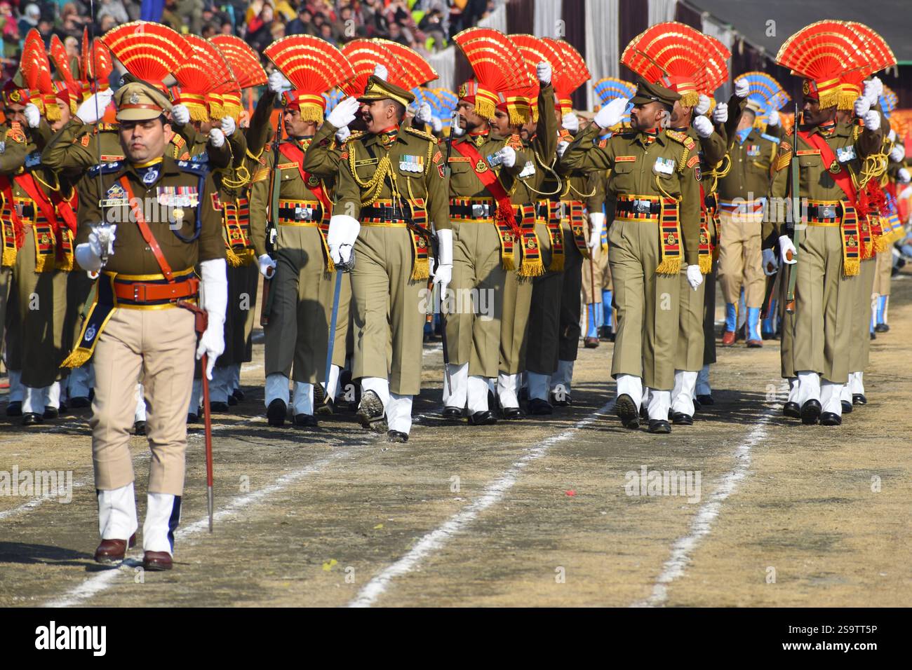 Indian military taking part during the the 76th Republic Day parade at ...