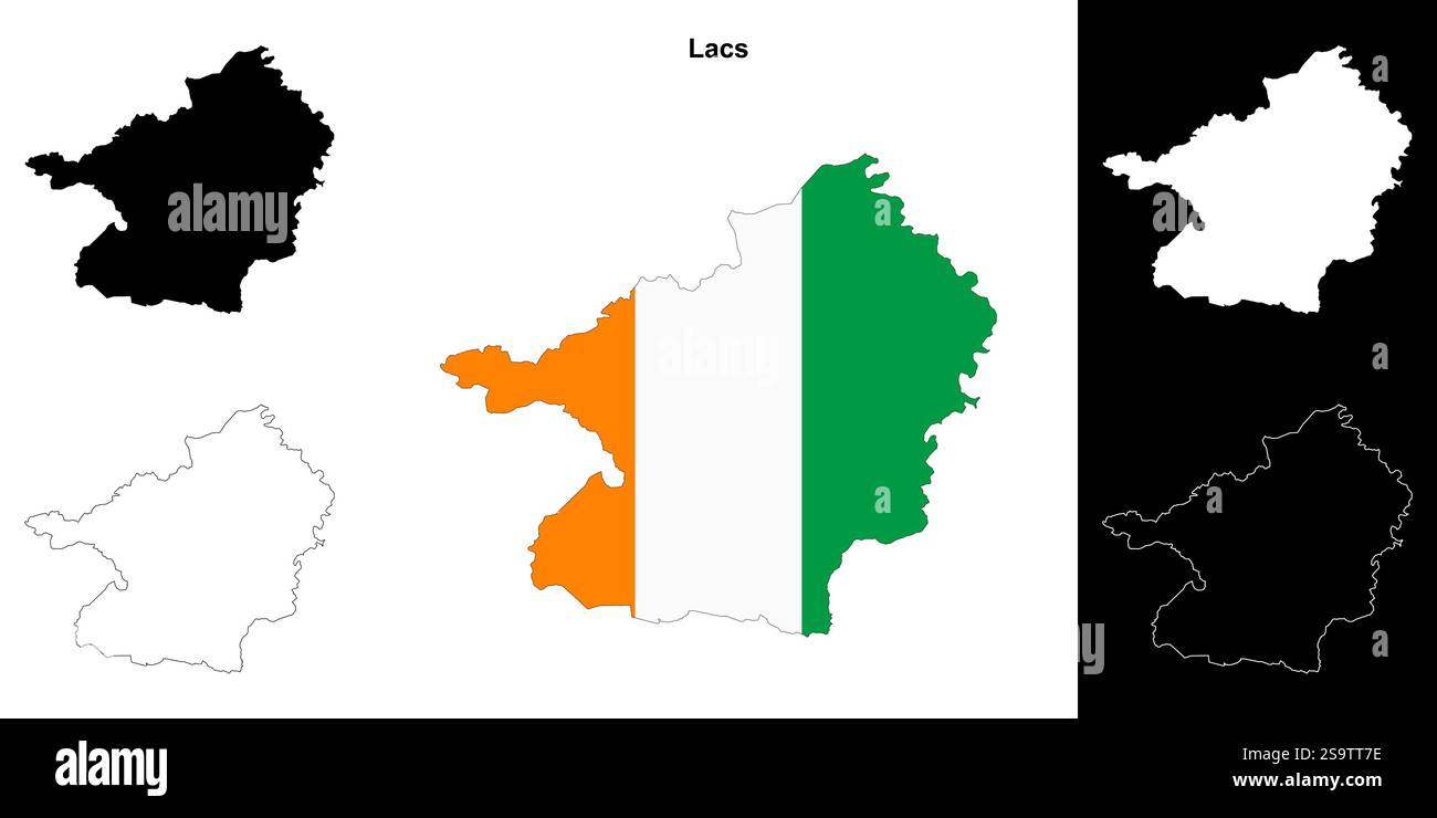 Blank lacs map hi-res stock photography and images - Alamy