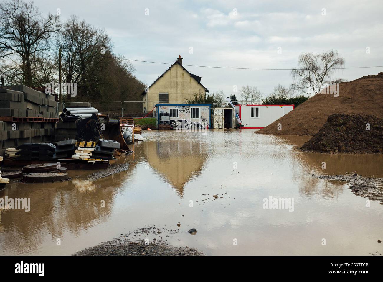 Flooding in the Ille-et-Vilaine department is increasing with the red ...