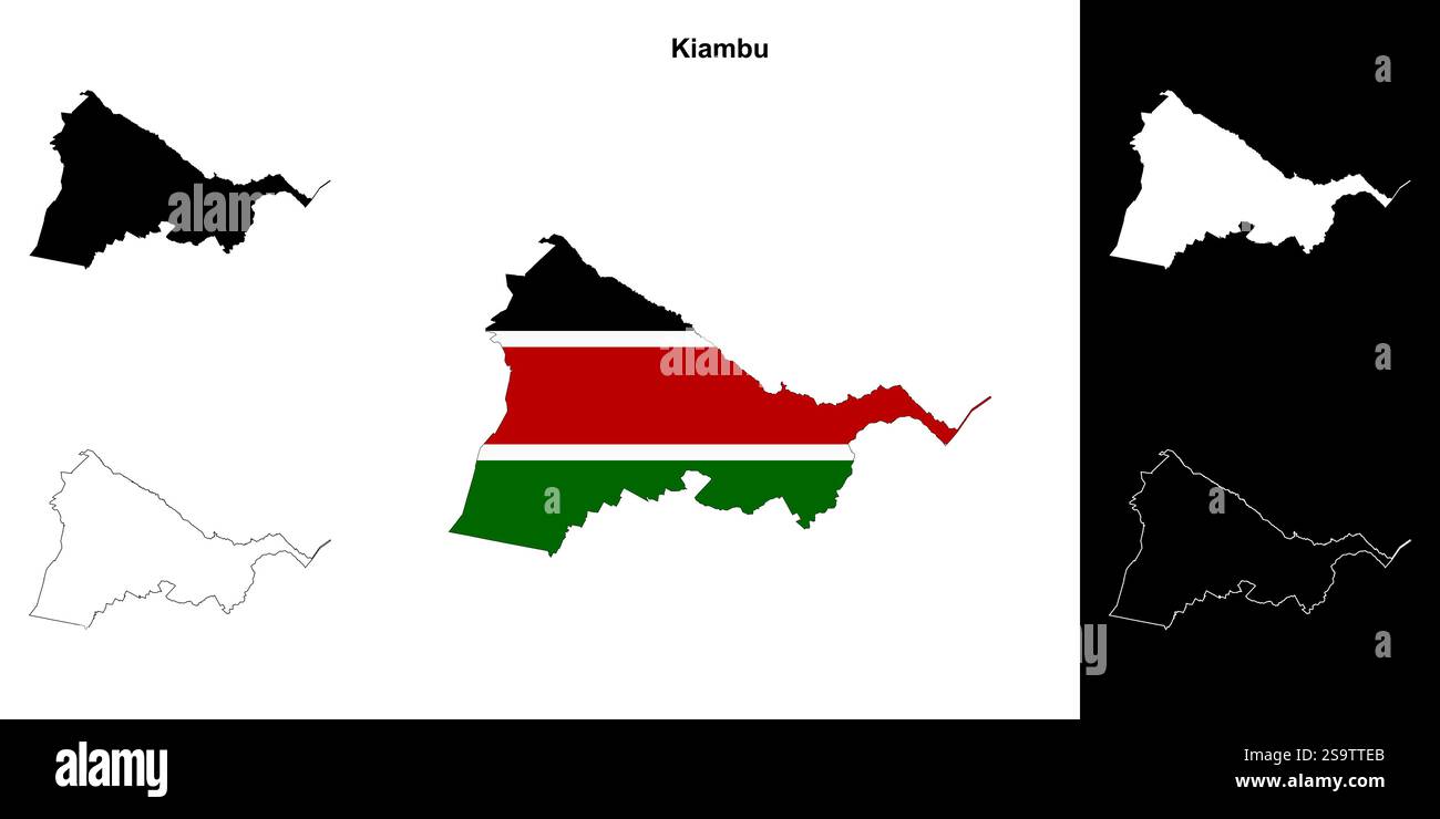 Kiambu county outline map set Stock Vector Image & Art - Alamy