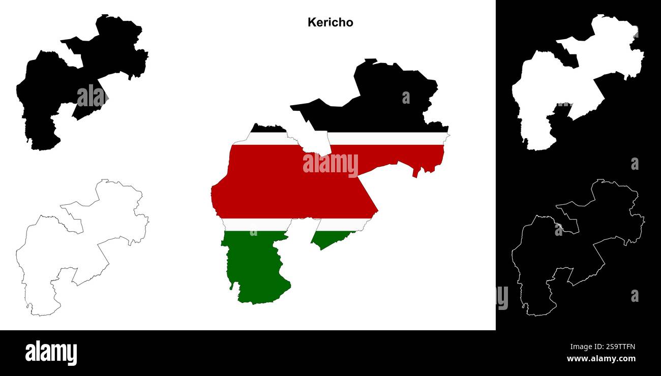 Kericho county outline map set Stock Vector Image & Art - Alamy