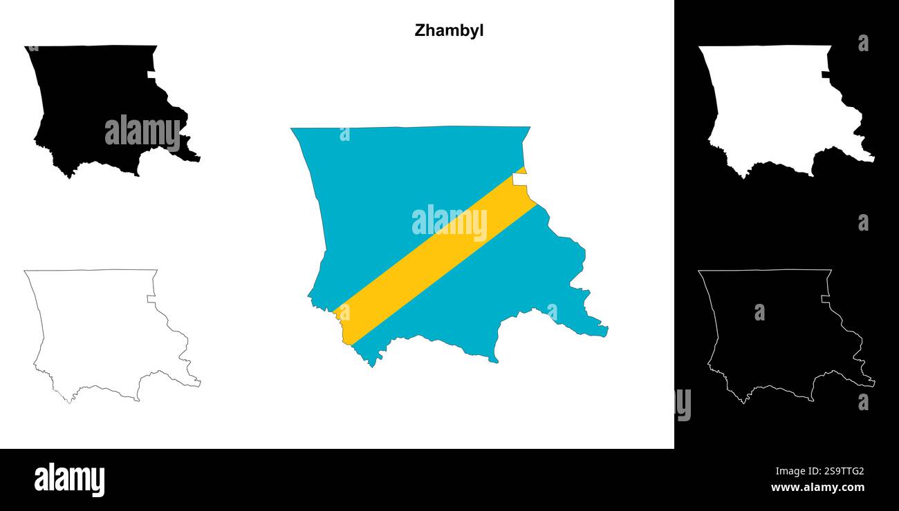 Zhambyl eps map hi-res stock photography and images - Alamy