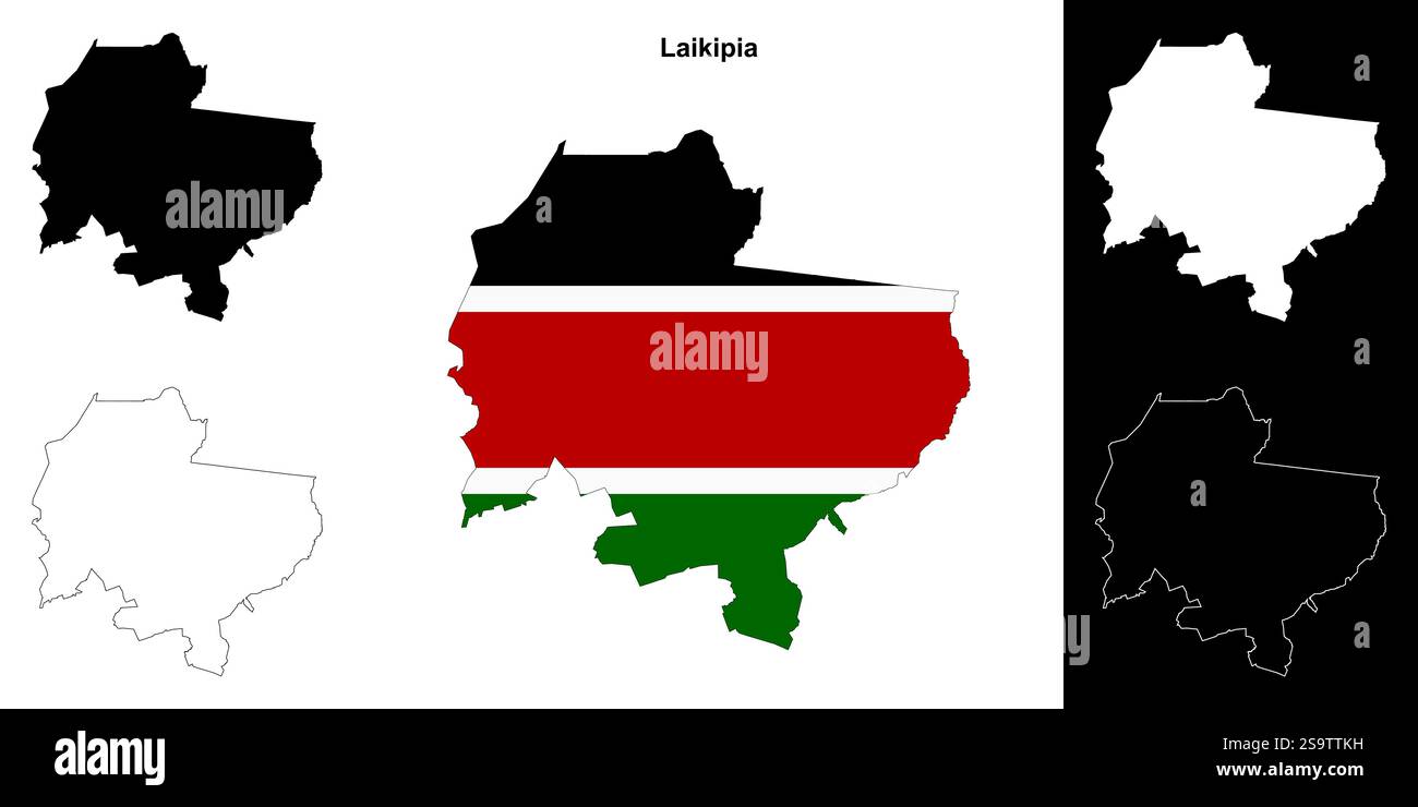 Laikipia county outline map set Stock Vector Image & Art - Alamy