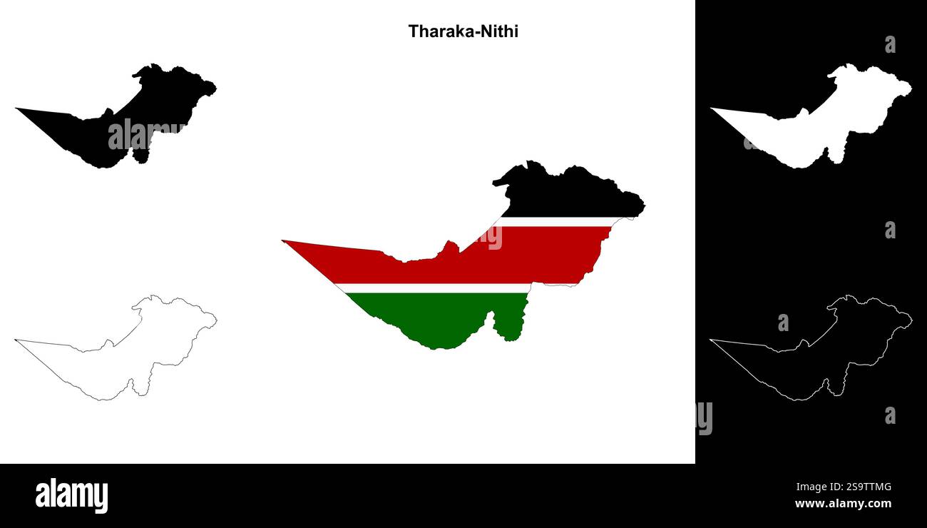 Tharaka-Nithi county outline map set Stock Vector Image & Art - Alamy