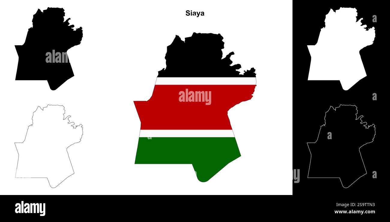 Siaya county outline map set Stock Vector Image & Art - Alamy