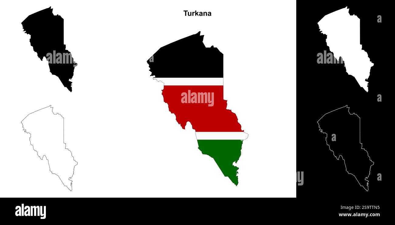 Turkana county map hi-res stock photography and images - Alamy
