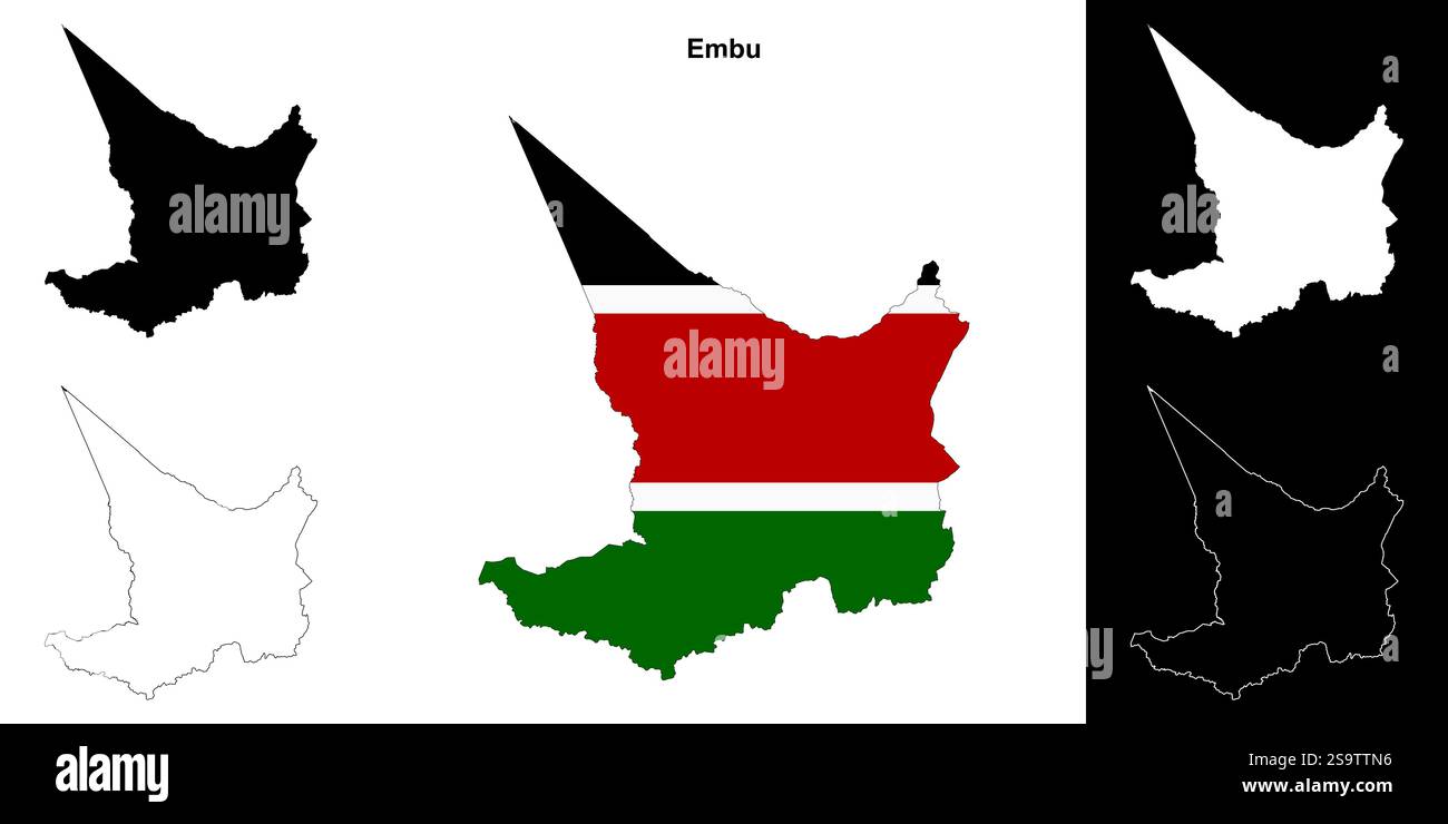 Embu outline map hi-res stock photography and images - Alamy